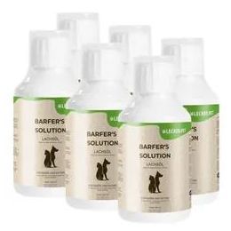 6 x 500 ml Lecker.Pet&reg; Barfer's Solution 100 % Lachs&ouml;l f&uuml;r Hunde & Katzen