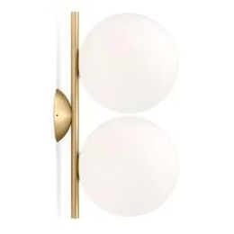 Flos Wand-/Deckenleuchte IC Lights C/W1 Double Brass