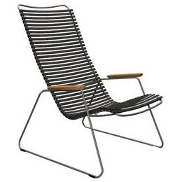 Houe CLICK Lounge Chair mit Bambusarmlehnen Black