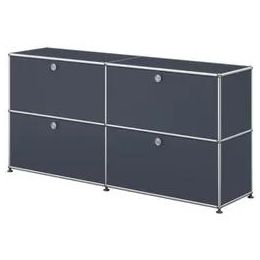 USM Haller Sideboard mit 4 Klappt&uuml;ren Anthrazitgrau