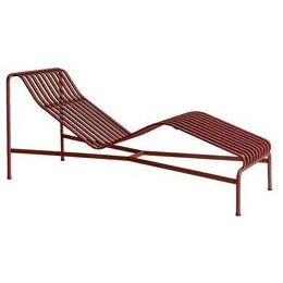 Hay Palissade Chaise Longue Iron Red