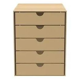 USM Inos, Schubladenkasten, 5 Schubladen, geschlossen Beige