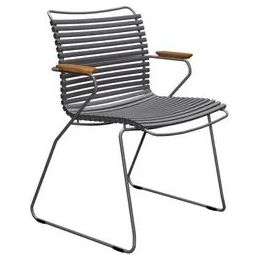 Houe CLICK Dining Chair mit Bambusarmlehnen Dark Grey