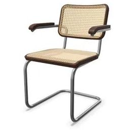 Thonet S 64 V Freischwinger Nussbaum lackiert