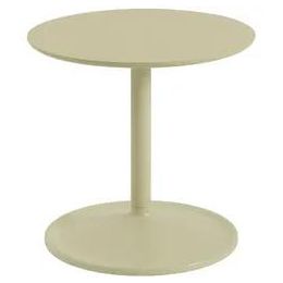 muuto Soft Beistelltisch, &Oslash; 41 cm, h&ouml;he 40 cm, beige gr&uuml;n laminat / beige gr&uuml;n