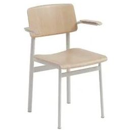 muuto Loft Armlehnstuhl, eiche natur / grau