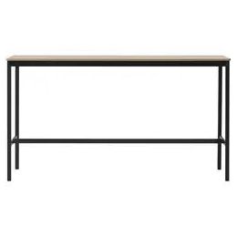 muuto Base Stehtisch, 190 x 50 cm, h&ouml;he 105 cm, eichenfurnier / schwarz