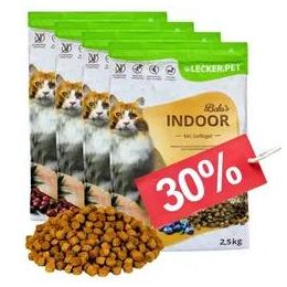 10 kg Lecker.Pet&reg; Balu's Indoor Gefl&uuml;gel Katzenfutter Trockenfutter Vollnahrung MHD 4/2026