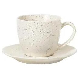 Broste Copenhagen Nordic Vanilla Tasse mit Untertasse &Oslash;14 cm