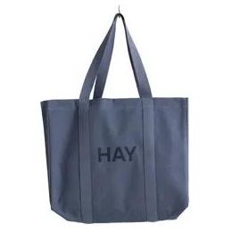 Hay Shopper Tasche Medium Bio Baumwolle Steel blue