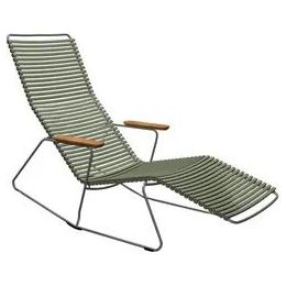 Houe CLICK Sunrocker mit Bamubsarmlehnen Olive green