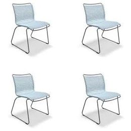 Houe CLICK Dining Chair ohne Armlehnen 4er Set Dusty light blue