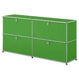 USM Haller Sideboard mit 4 Klappt&uuml;ren Gr&uuml;n