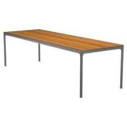 Houe FOUR Dining Table 270 x 90 cm Bamboo / Grey Aluminum