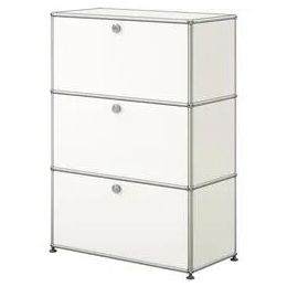 USM Haller Highboard, mit 3 Klappt&uuml;ren Reinweiss