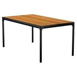 Houe FOUR Dining Table 160 x 90 cm Bamboo / Black Aluminum