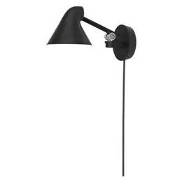 Louis Poulsen NJP Wandleuchte Kurzer arm Mit Schnur und wall box LED 2700K 10W Black