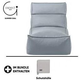 Blomus Outdoor-Lounger STAY inkl. GRATIS Schutzh&uuml;lle (Set) 80 x 150 cm Ocean