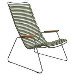 Houe CLICK Lounge Chair mit Bambusarmlehnen Olive green