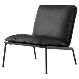 &tradition &Tradition Muno LN18 Lounge Chair, schwarz / noble aniline leder schwarz