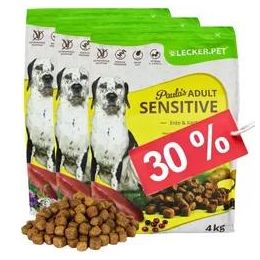 LYRA PET 12 kg Lecker.Pet&reg; Paula's Adult Sensitive Ente & Kartoffel Hundefutter Trockenfutter Vollnahrung MHD 4/2026
