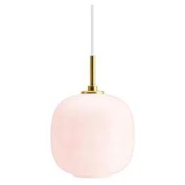 Louis Poulsen VL 45 Radiohus Pendelleuchte &Oslash; 175 Brass/glossy pale rose glass