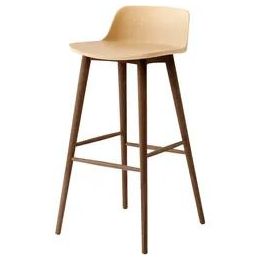 &tradition &Tradition Rely HW123 Barhocker, h&ouml;he 75 cm, walnuss / beige sand