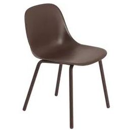 muuto Fiber Outdoor Stuhl, brown red