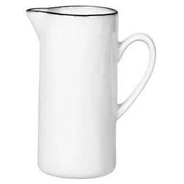 Broste Copenhagen Salt Milchk&auml;nnchen White w/Black Rim 0,25l