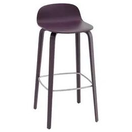 muuto Visu Barhocker, h&ouml;he 75 cm, dark plum