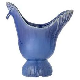 Bloomingville Wylie Vase, Blue, Steingut