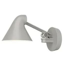Louis Poulsen NJP Wandleuchte Kurzer arm mit wall box LED 2700K 10W Light aluminium grey