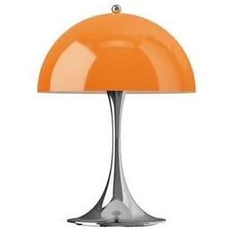 Louis Poulsen Panthella 250 Tischleuchte Portable V3 Chrome Opal Orange