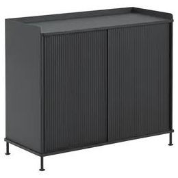 muuto Enfold Sideboard, 100 x 85 cm, schwarz / anthrazit