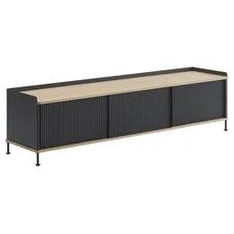 muuto Enfold Sideboard, 186 x 48 cm, eiche ge&ouml;lt / anthrazit