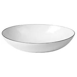 Broste Copenhagen Salt Sch&uuml;ssel White w/Black Rim