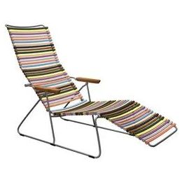 Houe CLICK Sunlounger mit Bambusarmlehnen Multi Color 1