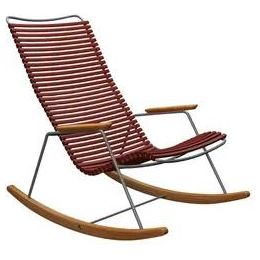 Houe CLICK Rocking Chair mit Bamubsarmlehnen Paprika