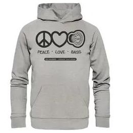 DD Audio Peace love bass Hoodie - Heather Grey / 5XL Hoodie