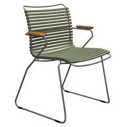 Houe CLICK Dining Chair mit Bambusarmlehnen Olive green