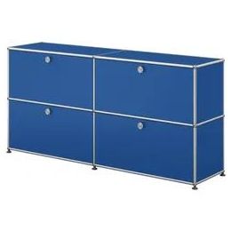 USM Haller Sideboard mit 4 Klappt&uuml;ren Enzianblau