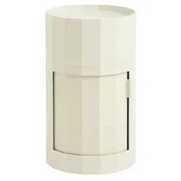 Hay Facet Cabinet Beistelltisch Hoch Eggshell High Gloss
