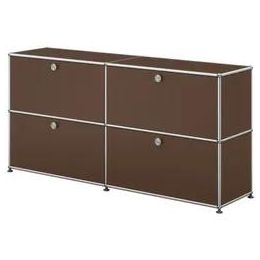 USM Haller Sideboard mit 4 Klappt&uuml;ren Braun