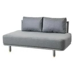 Cane-Line Moments Lounge Sofa - Modul Grey (2 Sitzer)
