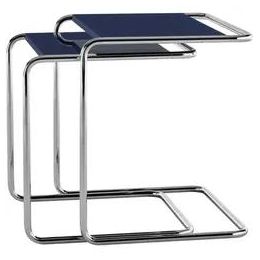 Thonet B 97 Serious Beistell- und Satztisch 2er Set Graphite Blue