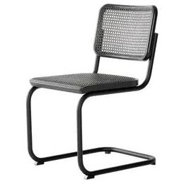 Thonet S 32 V Freischwinger Edition Herkner Tiefschwarz