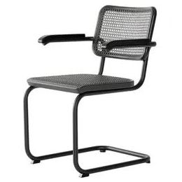 Thonet S 64 V Freischwinger Edition Herkner Tiefschwarz