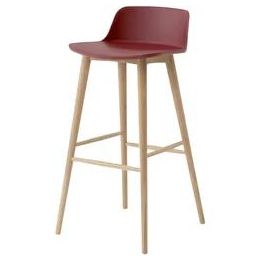 &tradition &Tradition Rely HW123 Barhocker, h&ouml;he 75 cm, eiche natur / red brown