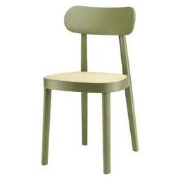 Thonet 118 Holzstuhl Buche olivgr&uuml;n gebeizt
