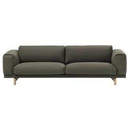 muuto Rest Sofa 3-Sitzer, fiord 961 / eiche natur